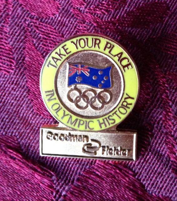 OLYMPIC GAMES COLLECTABLE Sydney 2000 Official Badge Pin GOODMAN ...