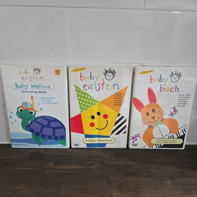 BABY EINSTEIN DVD Educational Early Learning Lot Baby Neptune, Da Vinci ...