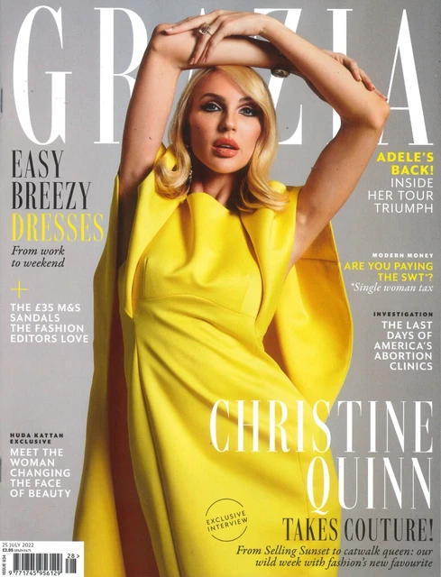 GRAZIA REVUE, CHRISTINE Quinn, Adele, Huda Kattan,America Abortions,25. ...