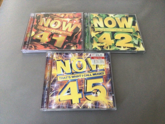 NOW THATS WHAT I CALL MUSIC CD's NUMBERS 41 42 45 £4.99 - PicClick UK
