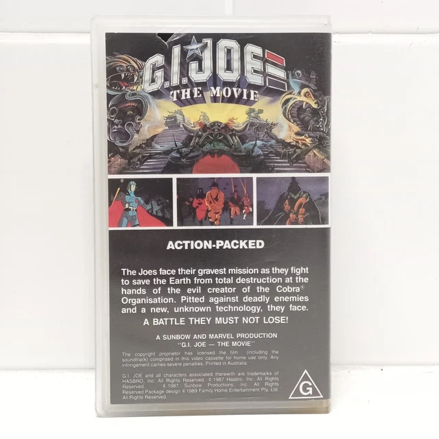G.I. JOE THE Movie VHS Video Tape 1987 EUR 21,77 - PicClick FR
