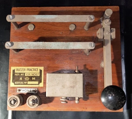 'BUZZER PRACTICE' 1939-1945 Air Ministry Telegraph Key Morse Code ...