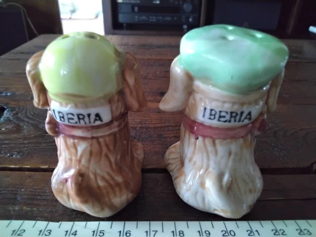 AIRLINES AIRWAYS AIR Iberia dogs salt pepper First Class business pot ...