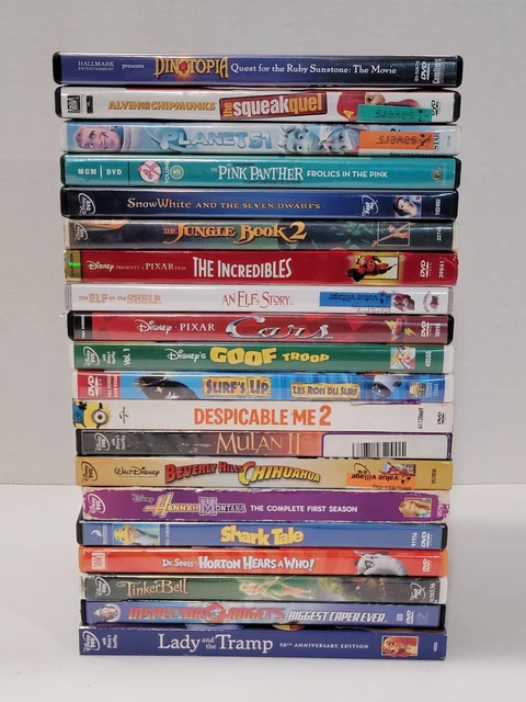 20 KIDS DVD Lot - Disney, Dreamworks, Animated, Children, Family ...