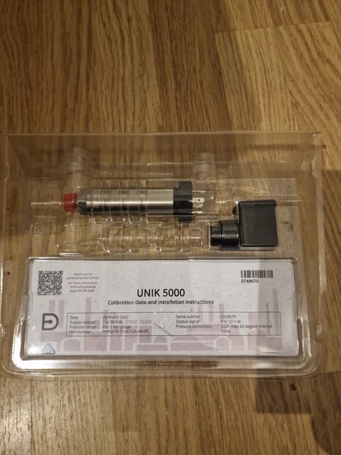 GE PRESSURE SENSOR Unik 5000 Pmp5078-Tc-A2-Ca-H0-Pc. Brand New In Box £ ...