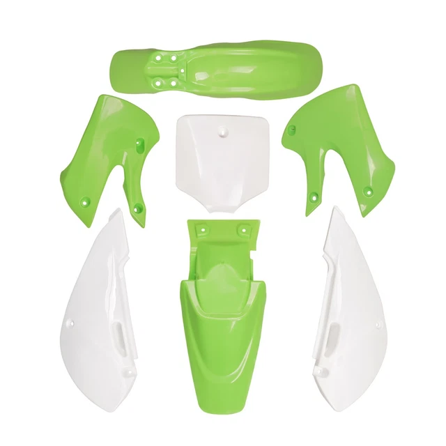 PLASTIC FAIRING KIT Fender For Kawasaki KLX110 KX65 DRZ110 Dirt Bike ...