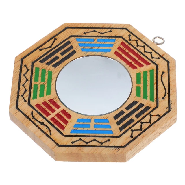 EXORCISM TAI CHI Eight Diagrams Mirror Delicate Wooden Made Decorative ...