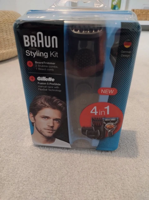 BRAUN SK3000 4-IN-1 Styling Kit With Gillette Fusion 5 ProGlide Razor ...