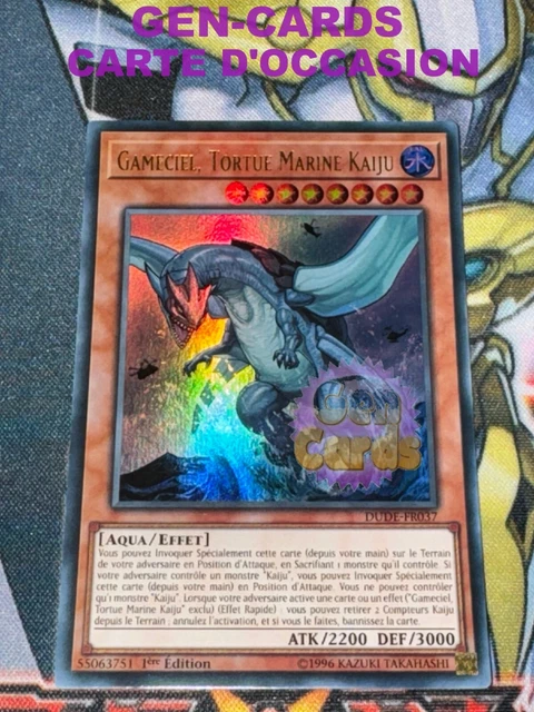 OCCASION CARTE YU Gi Oh GAMECIEL, TORTUE MARINE KAIJU DUDE-FR037 1ère ...