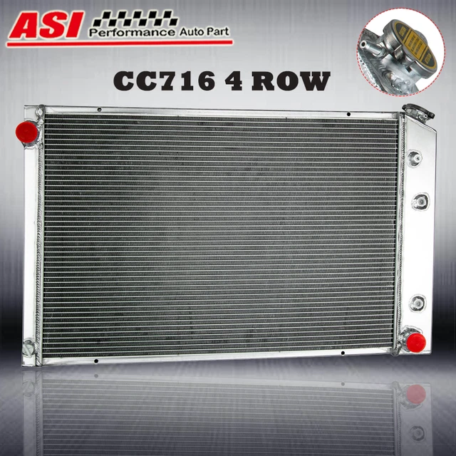 4 ROW ALUMINUM Radiator For 1973-1986 80 Chevy C10 C20 C30 K10 K20 ...