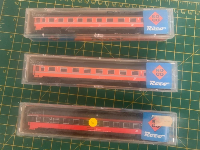 RAKE OF 3 N guage OBB Coaches £21.48 - PicClick UK