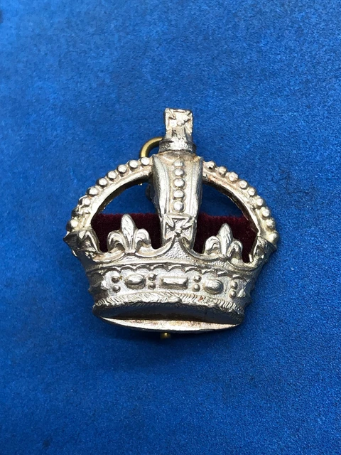 ORIGINAL WW1 / WW2 British Army Rank Crown - Kings Crown £4.00 ...