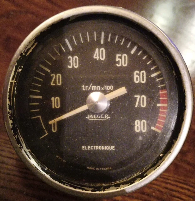 VINTAGE JAEGER 80MM 8K Rev Counter / Tachometer - Classic Mini Etc £89. ...