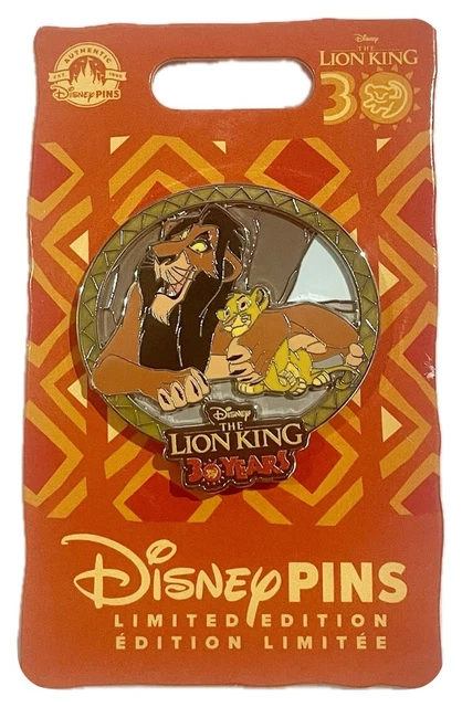 DISNEY PARKS THE Lion King 30th Anniversary Limited Edition Pin Scar & Simba Pin £13.67 ...