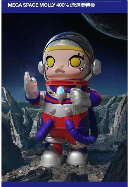 NEWPOP MART MEGA Space Molly X Ultraman Tiga 400% Figure H30CM Factory ...