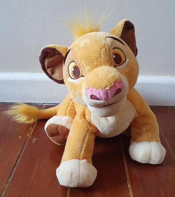 DISNEY STORE STAMPED The Lion King Simba Cub Large Beanie Soft Plush ...