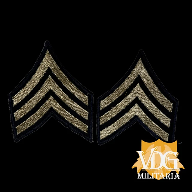 WW2 WWII US Army Sergeant SGT NCO Rank Insignia Chevron Set #P702 £9.86 ...