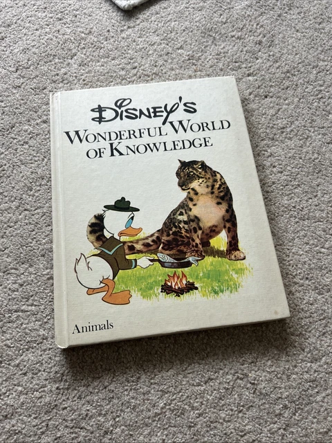 DISNEY’S WONDERFUL WORLD of Knowledge ANIMALS Snow Leopard Vintage HB Book No 1 £2.00 - PicClick UK
