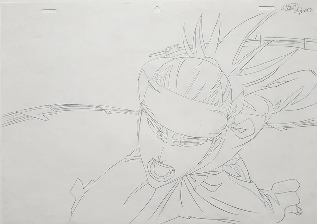 BLEACH ANIMATION PRODUCTION Cel Drawing Douga Genga: Renji - 4247 £55. ...