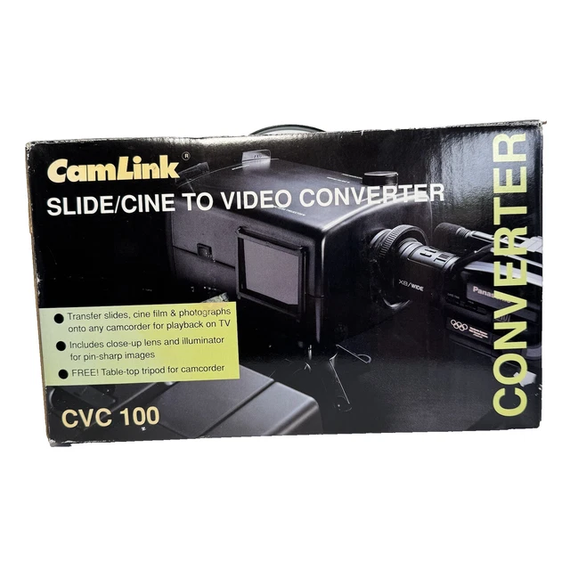 CAMLINK CVC100 CINE Film Photo Slide Converter Transfer to Video 16mm ...