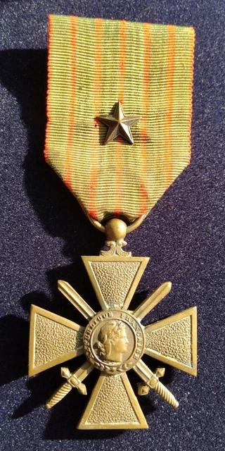 1914-1918 RARE WW1 FRENCH CROIX DE GUERRE FRANCE. WAR MEDAL ORIGINAL ...