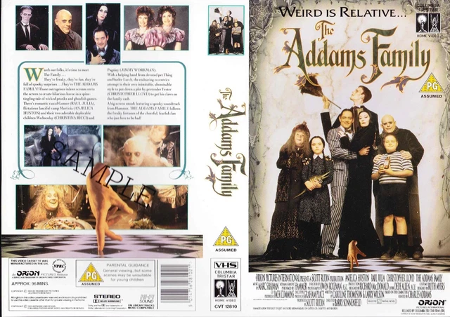 THE ADDAMS FAMILY, Christina Ricci Video Promo Sample Sleeve/Cover ...