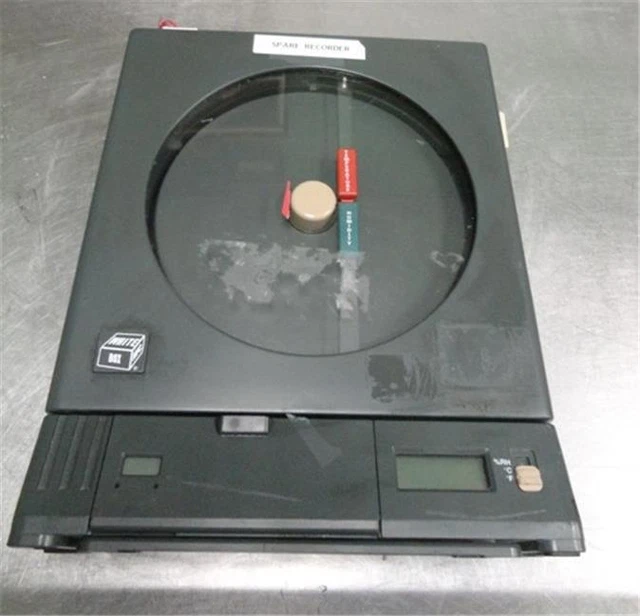 WHITE BOX OMEGA Circular Chart Recorder Temperature Humidity Model ...
