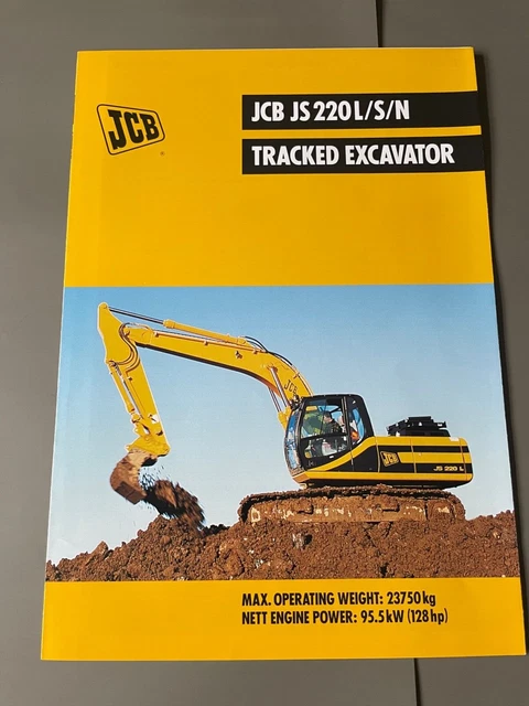 JCB JS200L/S/N TRACKED Excavator Brochure £4.35 - PicClick UK
