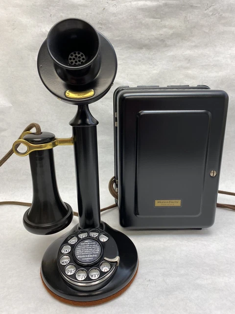 WESTERN ELECTRIC CANDLESTICK Telephone Restored Working £513.47 ...