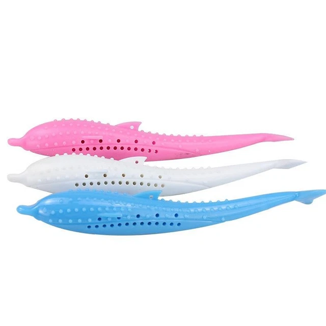 TOY FISH CATNIP Teeth Cleaning Self Entertainment Silicone Fish Chew ...