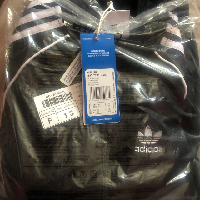 ADIDAS ORIGINALS MENS Classics Primeblue SST Track Top Black - EXTRA ...