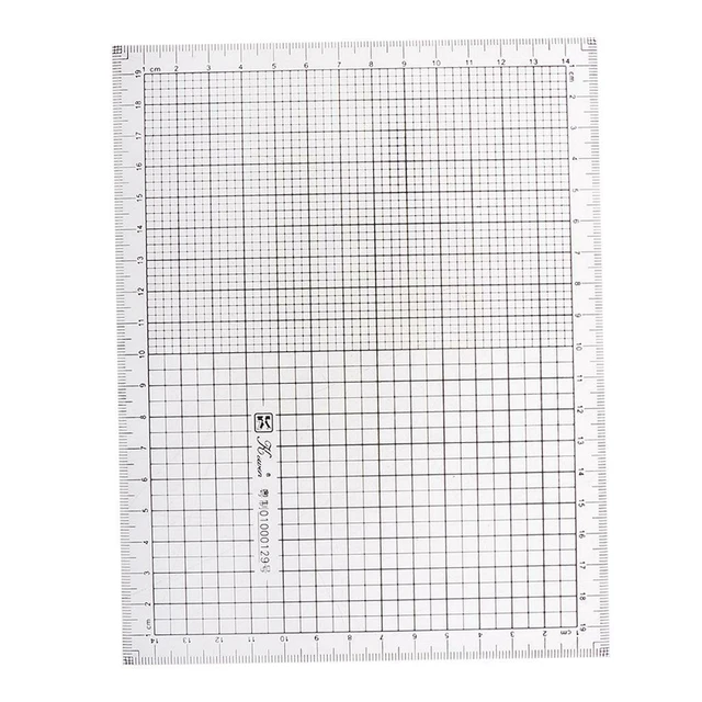 ACRYLIC RULER GRAPH Scale Grid Ruler for Drawing Coordinate Mathematics ...