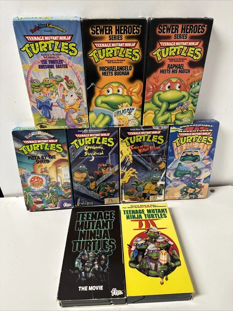 TEENAGE MUTANT NINJA Turtles - TMNT VHS lot - 80's Cartoon + Live ...