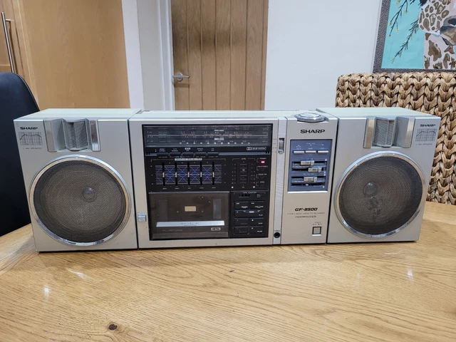 SHARP GF-9500 VINTAGE Retro BoomBox Ghetto Blaster Radio Cassette Stereo £83.91 - PicClick UK