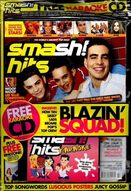 SMASH HITS 2002 Darius Blazin' Squad Nirvana Eminem Atomic Kitten Avril ...