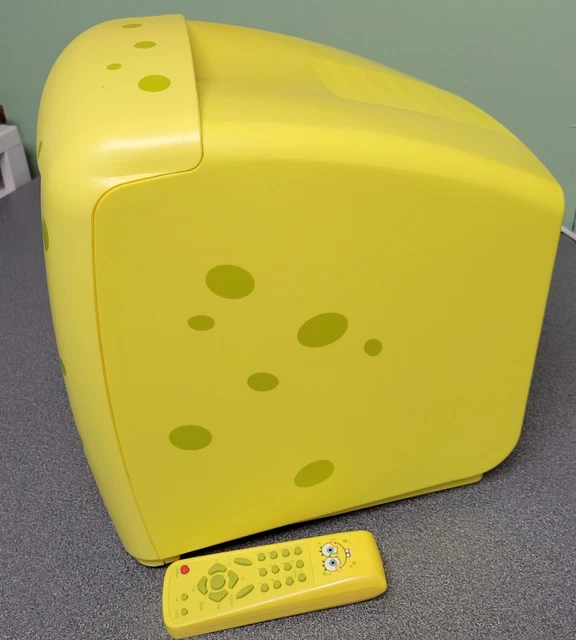 SPONGEBOB SQUAREPANTS SB315 13" CRT TV Retro Gaming w REMOTE 2004 ...