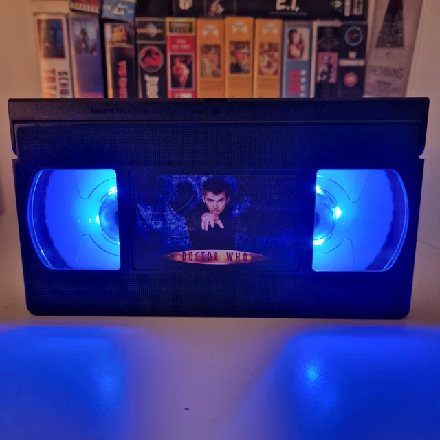DOCTOR WHO DAVID Tennant LED VHS Tape Lamp Birthday Christmas Gift ...