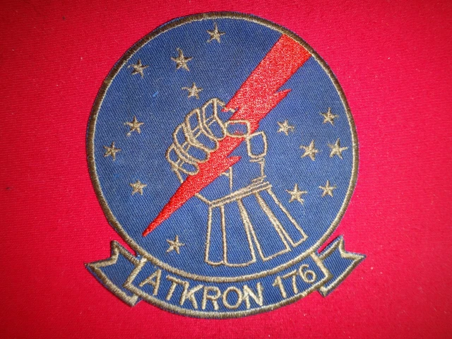 PATCH DE GUERRE du Vietnam US Navy VA-176 escadron d'attaque ATKRON 176 ...
