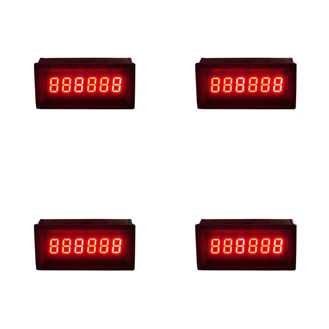 5-28V 6 BITS RS485 Bus Digital Tube LED Display Modbus Counter PLC ...