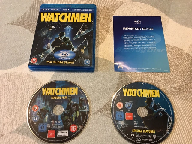DC COMICS WATCHMEN Blu Ray DVD Blu-Ray box set 2009, 2 Disc Set £9.99 ...