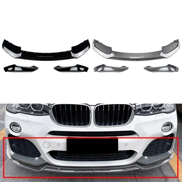 FRONT BUMPER SPOILER Splitter Kit for BMW X3 F25 X4 F26 M Sport 2014 ...