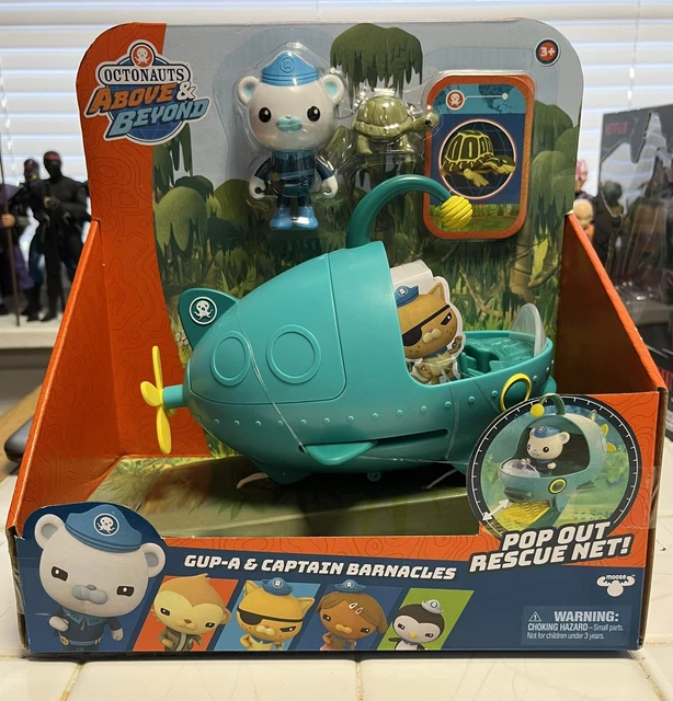 OCTONAUTS GUP-A CAPTAIN BARNACLES Vehicle Figure Pack BOX TURTLE Above ...
