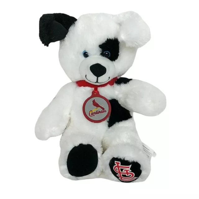 BUILD A BEAR St Louis Cardinals Teddy Bear Puppy Dog Plush White Black ... BUILD A BEAR St Louis Cardinals Teddy Bear Puppy Dog Plush White Black ...