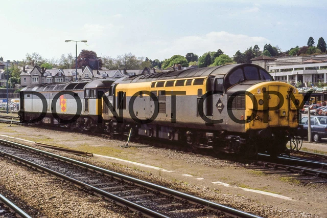 UK DIESEL TRAIN Railway Photograph Of Class 37 37046 Loco. Rm37-162 £1. ...