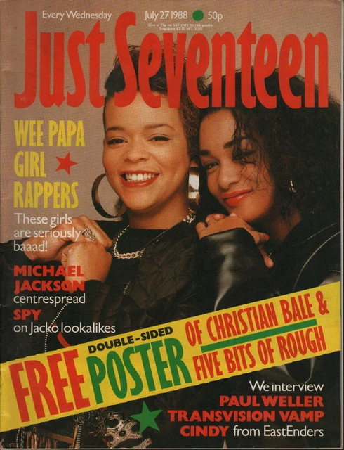 JUST SEVENTEEN MAGAZINE 27 July 1988 Michael Jackson Wee Papa Girl ...