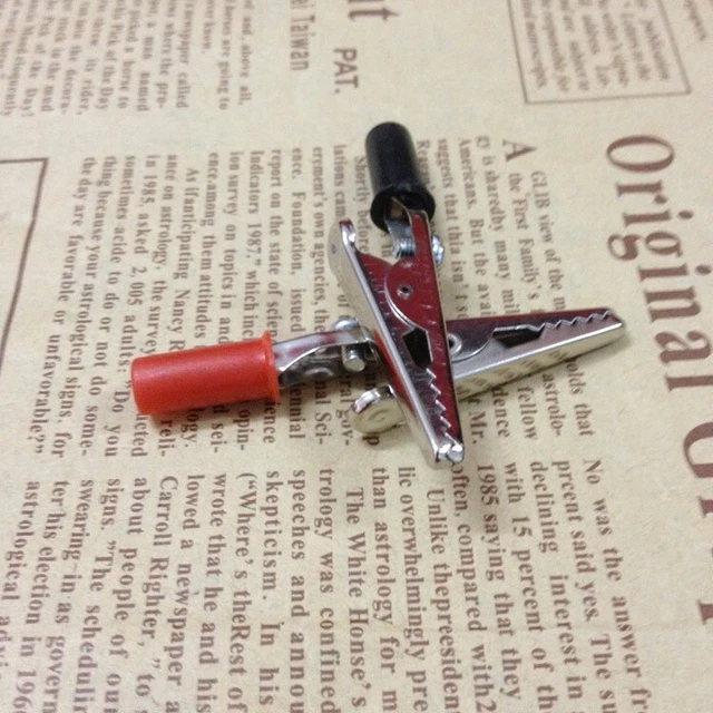 ELEKTRISCHE ALLIGATOR SERRE-JOINT Connecteurs Crocodile Électrique ...