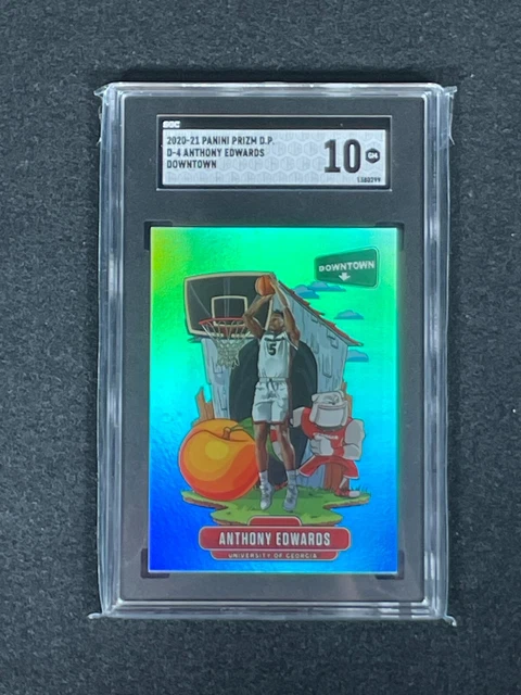 2020-21 PANINI PRIZM Draft Picks Anthony Edwards Downtown #D-4 SGC 10 ...