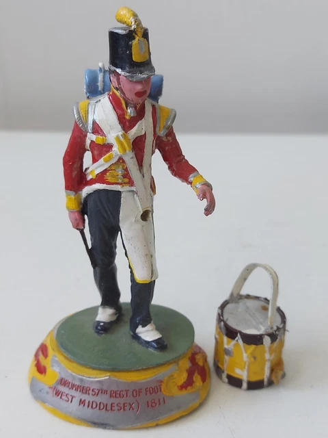 CHARLES STADDEN 90MM Drummer 57th Regiment West Middlesex 1811 Pewter £ ...