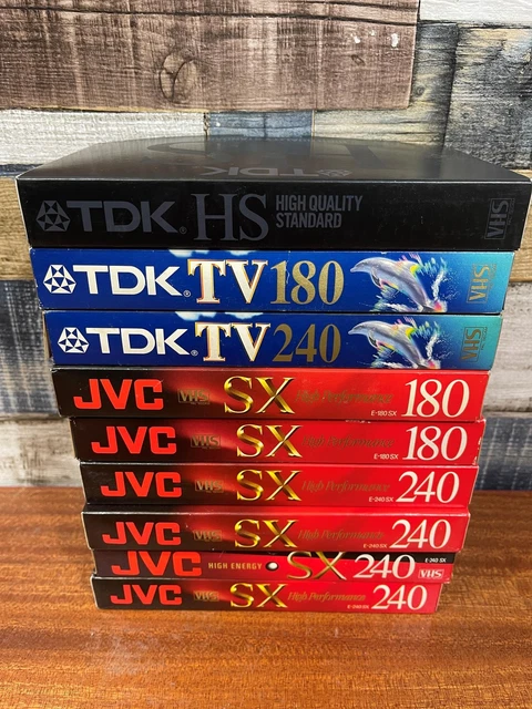 9 X USED JVC and TDK VHS Video Cassette Tapes £19.99 - PicClick UK