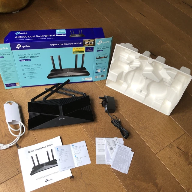 TP-LINK ARCHER AX20 Next-Gen WiFi 6 Gigabit Dual Band AX1800 router via ...